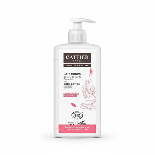 Cattier Lait Corps Beurre De Karite Geranium 500ml | Urban Drug store